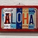 ALOHA License Plate Sign / Hawaiian Decor, Beach Sign, Beach House ...