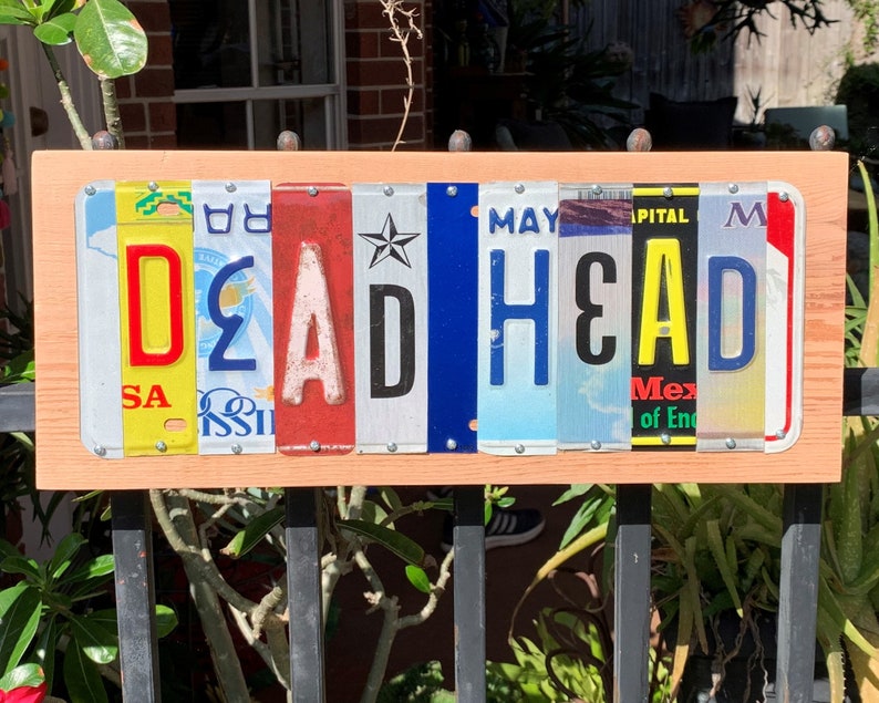 DEAD HEAD License Plate Sign Grateful Dead Fan Vintage Sign - Etsy