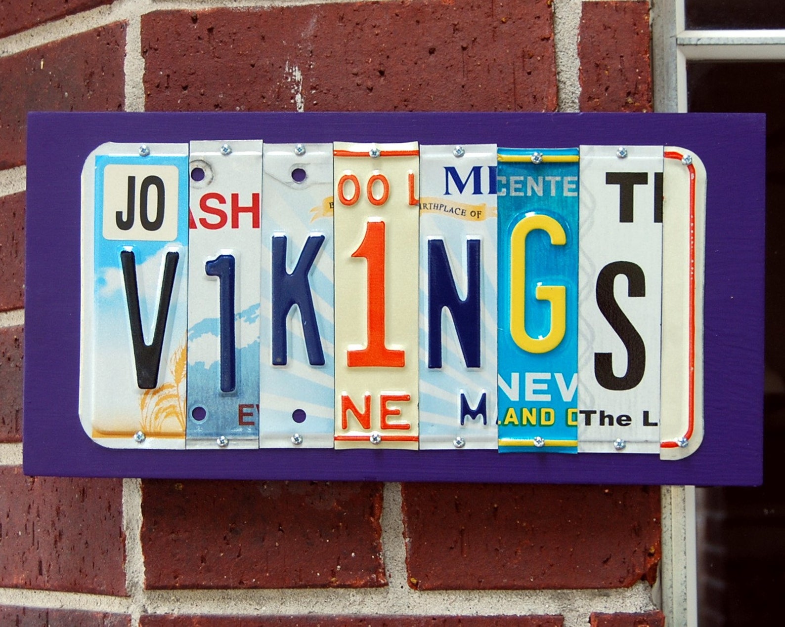 VIKINGS Minnesota Vikings Custom Football License Plate - Etsy