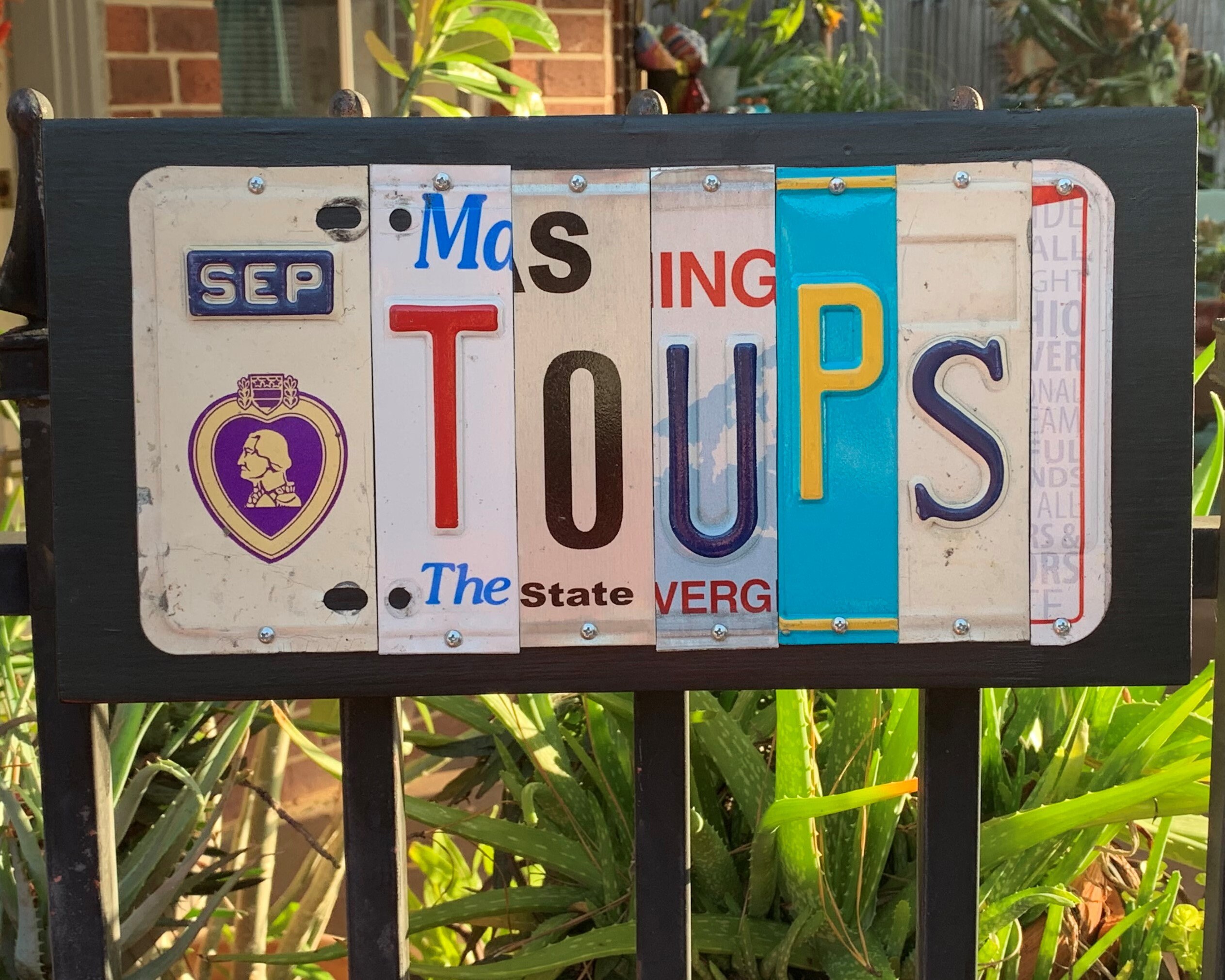 Custom Purple Heart license plate sign / Military veteran / | Etsy