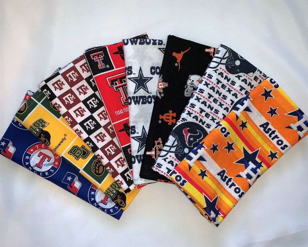 Texas Sports Teams Cloth Napkin Set, Eclectic Table Decor, Eco-friendly ...