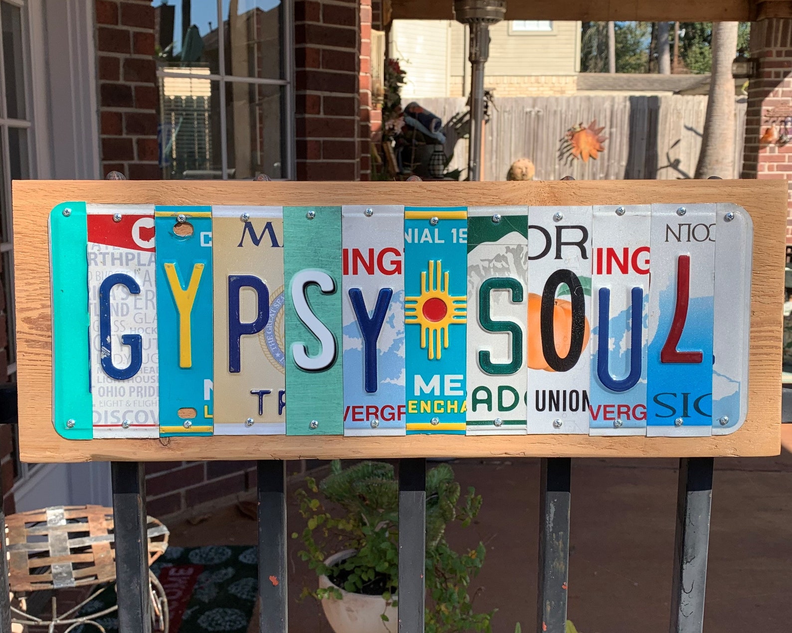 GYPSY SOUL Custom License Plate Signs Shabby Chic Gypsy - Etsy