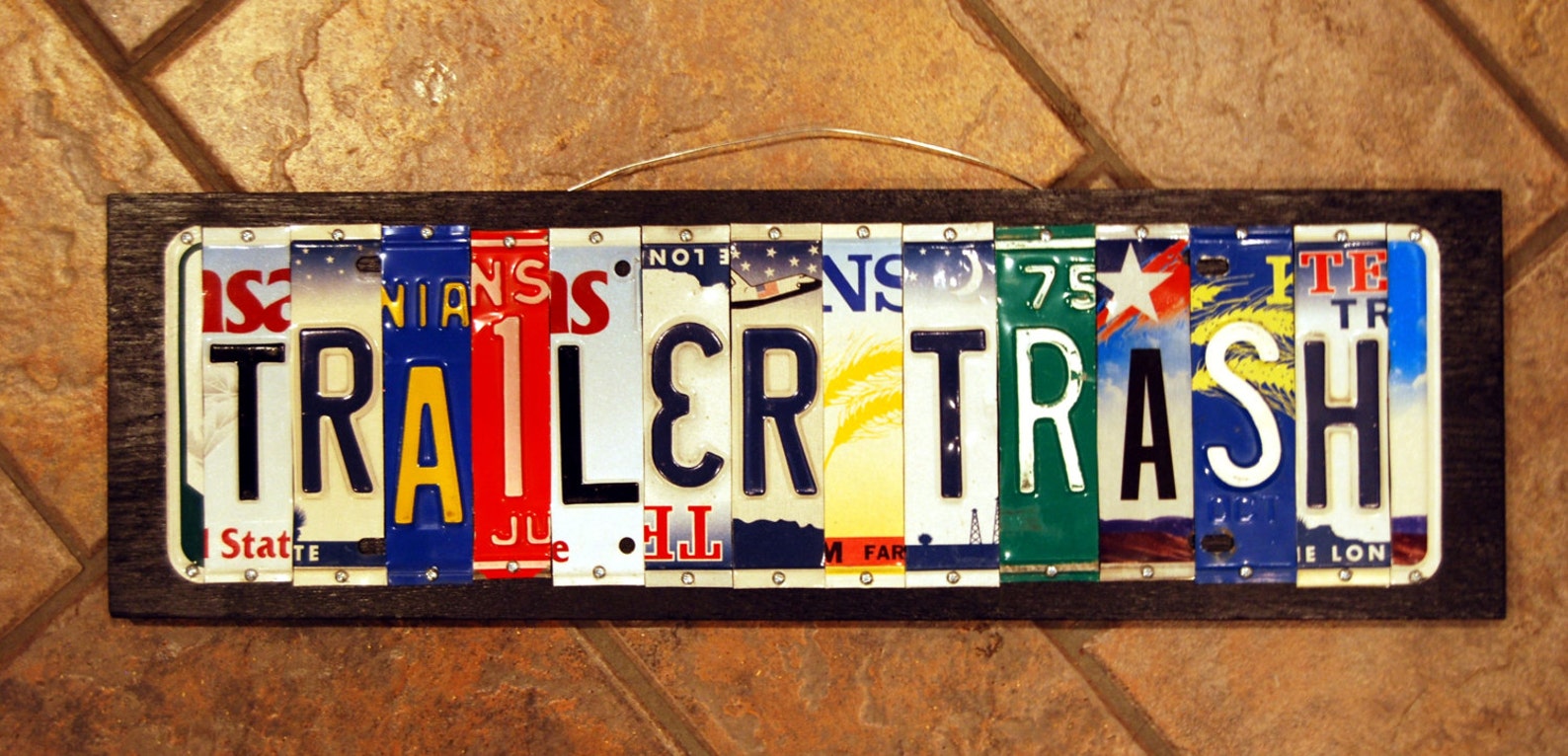 TRAILER TRASH Custom License Plate Sign Camping Sign Funny - Etsy