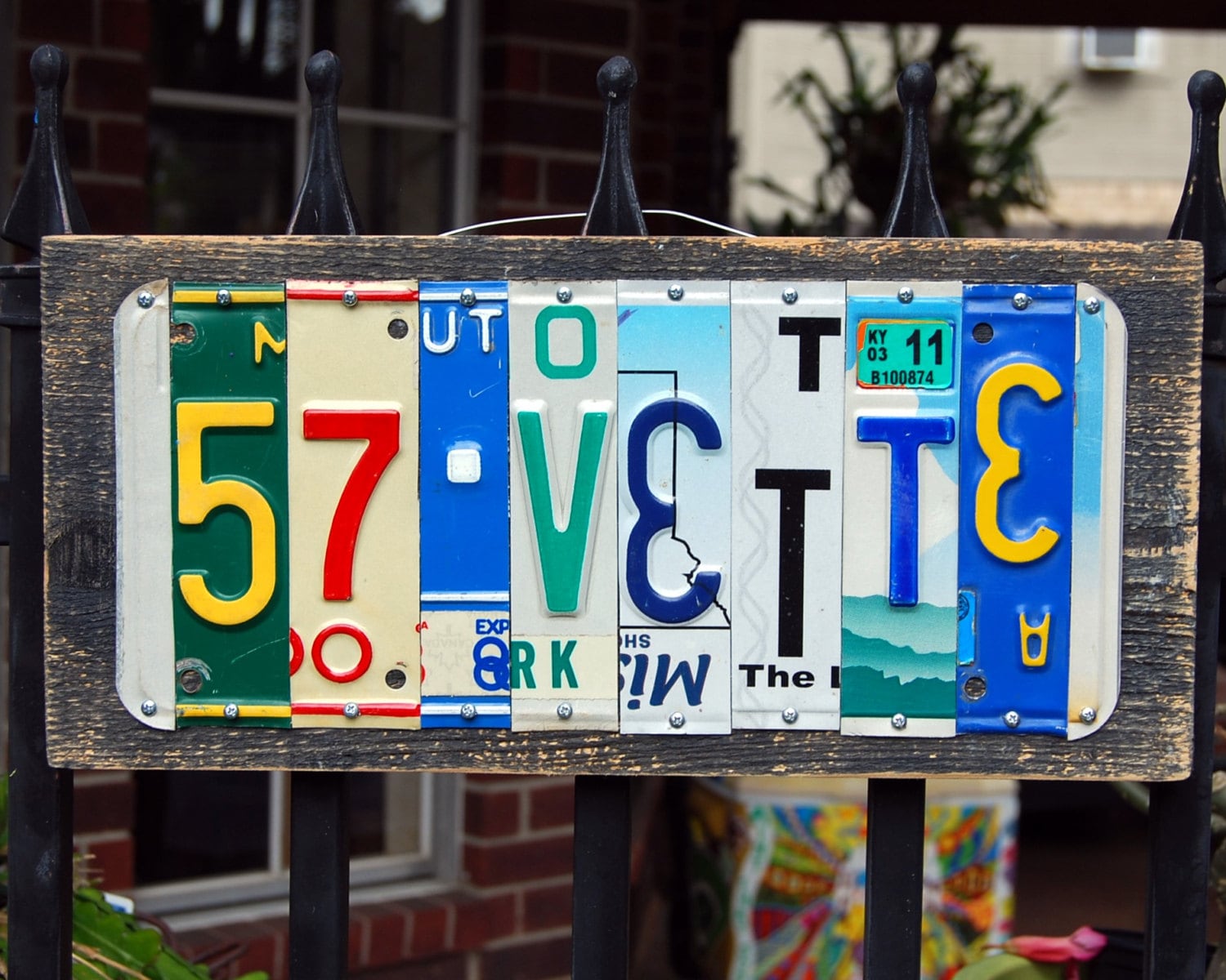 57 CHEVY / VETTE Chevrolet Corvette Custom License Plate - Etsy