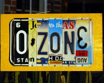 Custom 8 Letter License Plate Sign | Etsy