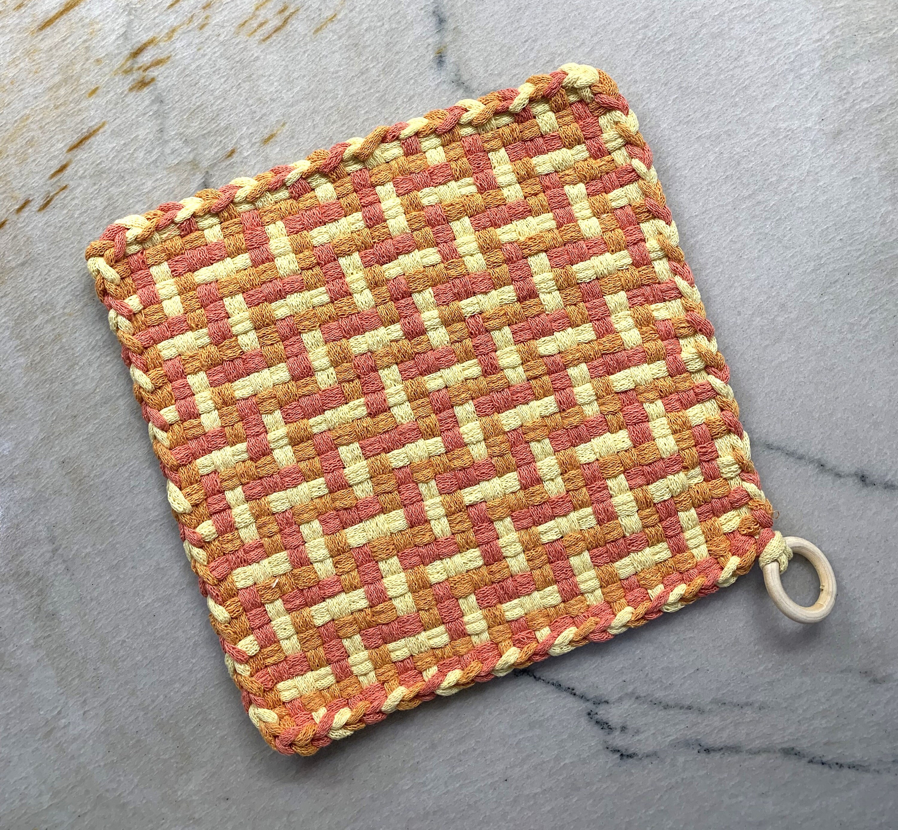 Handmade Potholders, Extra Large 100% Cotton, 8 Inch Pro Sized, Spring ...