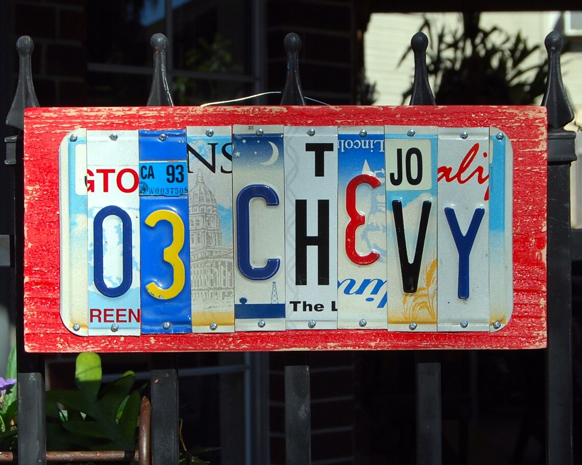 57 CHEVY / VETTE Chevrolet Corvette Custom License Plate - Etsy
