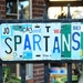 SPARTANS Michigan State Spartans License Plate Sign Tailgate or ...