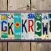 Custom 7 Letter License Plate Sign - Etsy