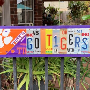GO TIGERS Logo Clemson Tigers License Plate Sign, Tailgate, Football ...
