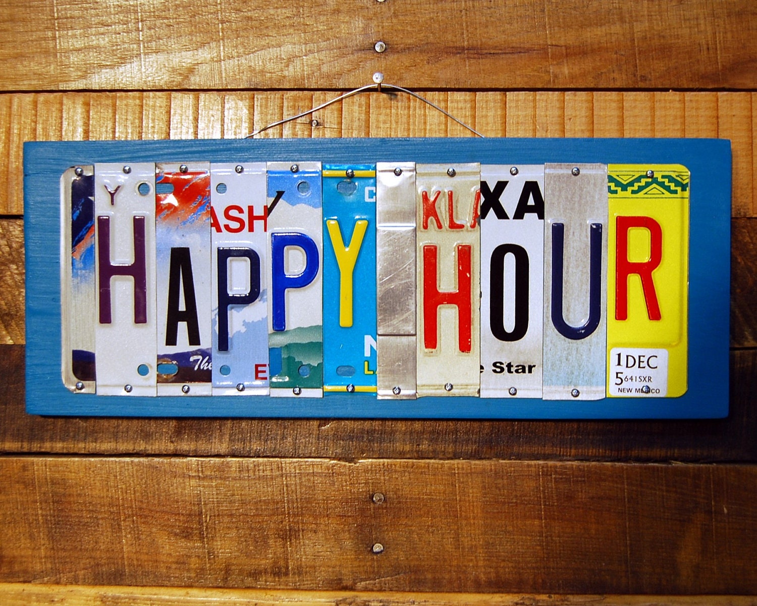 HAPPY HOUR Custom License Plate Sign Fathers Day Beer - Etsy