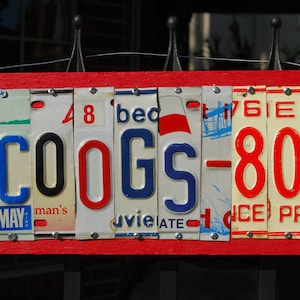 Custom 7 Letter License Plate Sign - Etsy