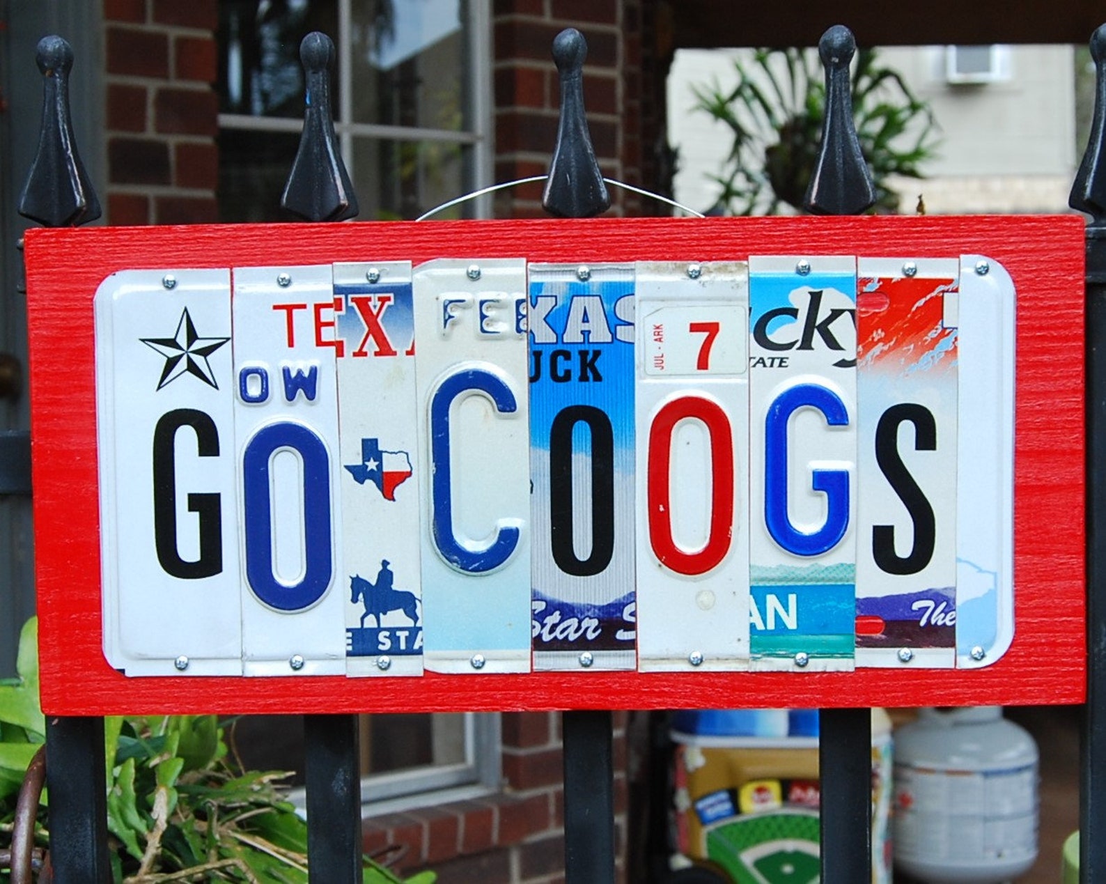 GO COOGS / Custom University of Houston License Plate Sign - Etsy