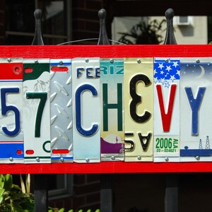 57 CHEVY / VETTE - Chevrolet, Corvette Custom License Plate Sign ...
