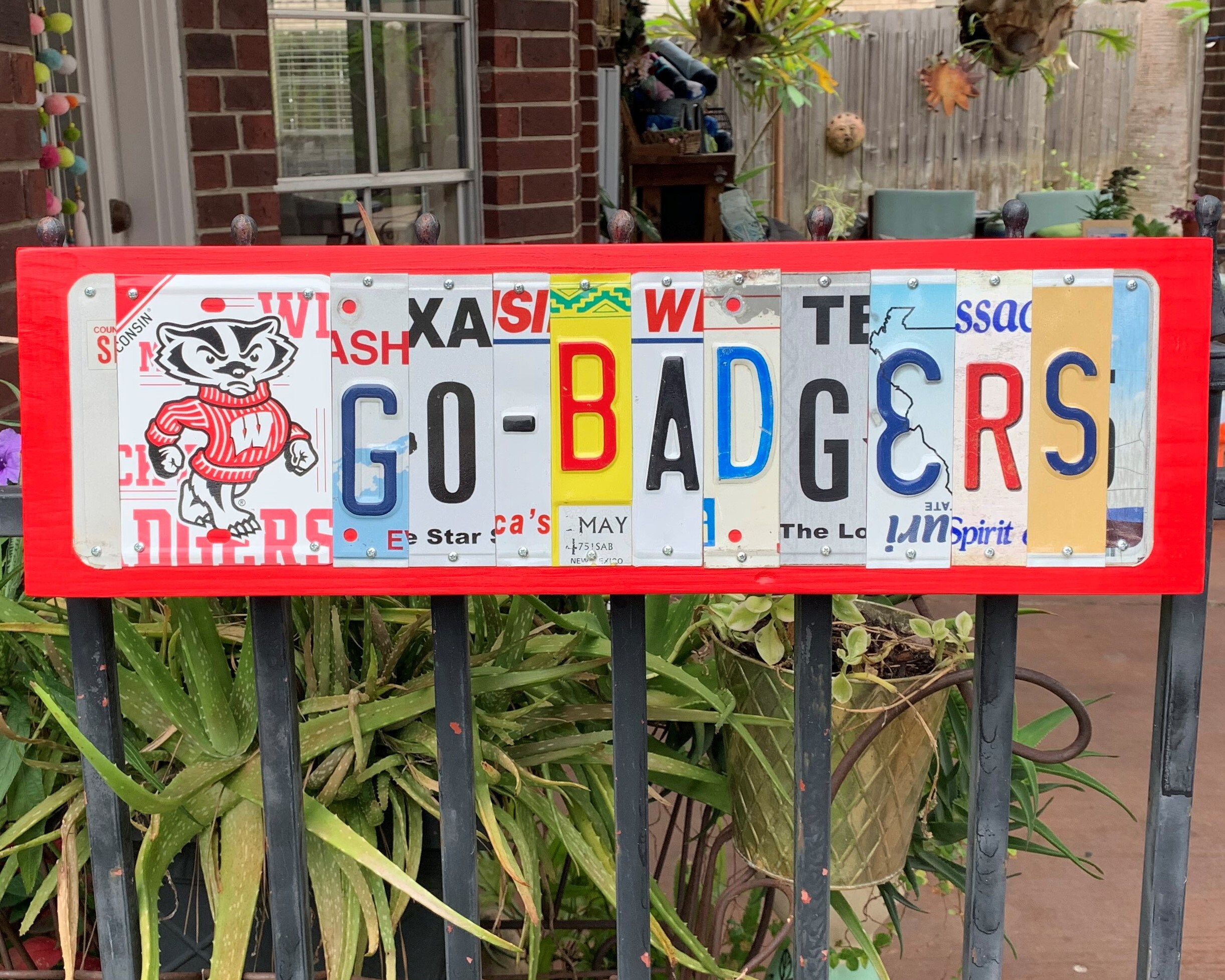 GO BADGERS Logo University of Wisconsin / UW License Plate - Etsy