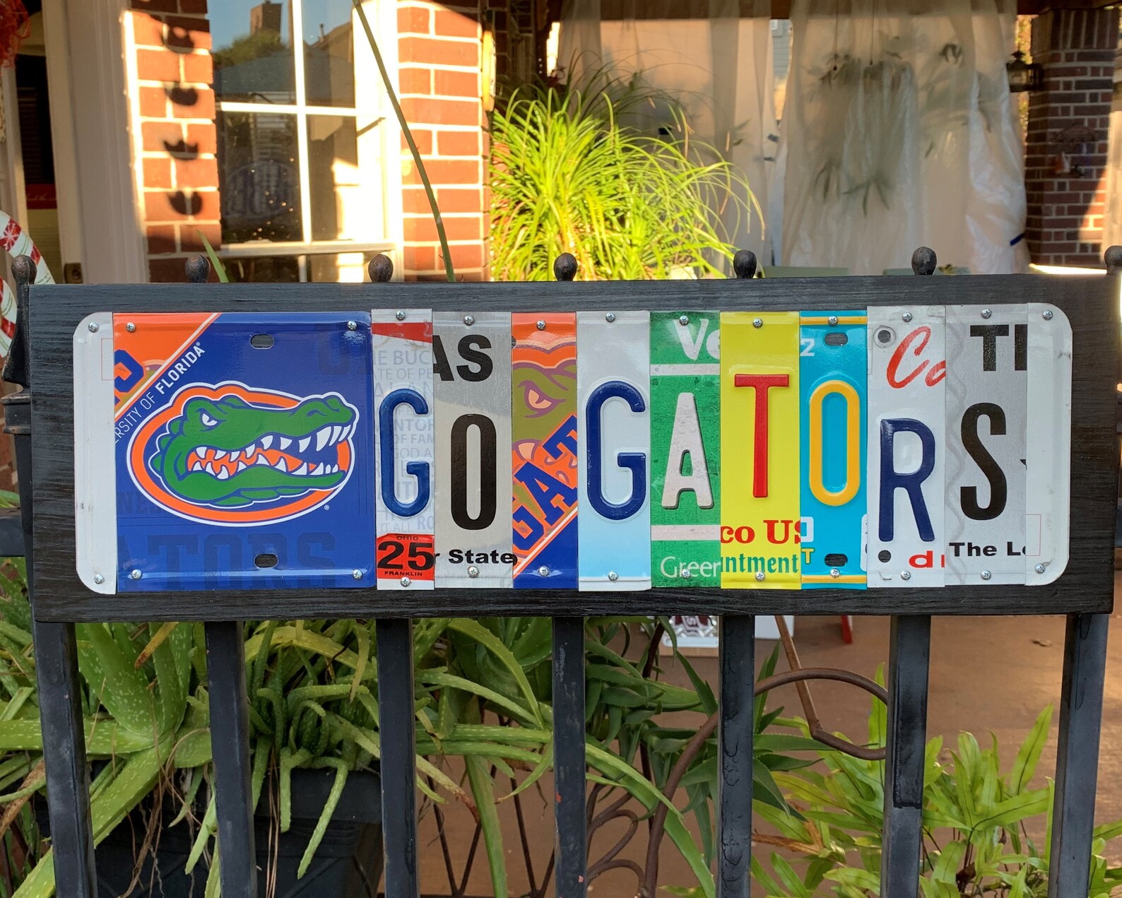 GO GATORS Logo- Florida Gators License Plate Sign, Tailgate, Graduation ...
