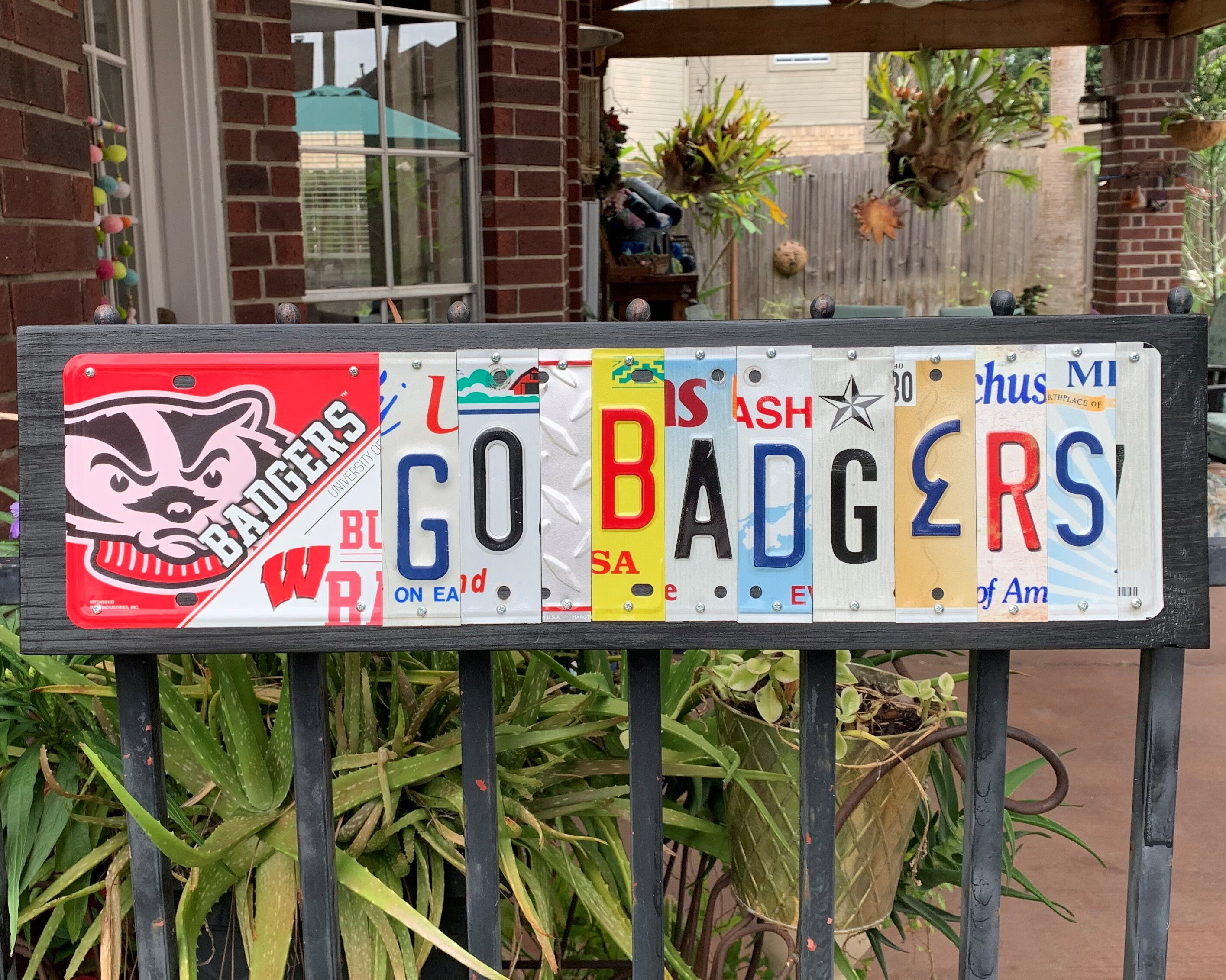 GO BADGERS Logo University of Wisconsin / UW License Plate - Etsy
