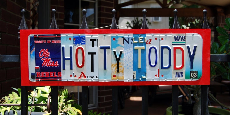HOTTY TODDY, Ole Miss Rebels - Custom License Plate Sign, Graduation ...