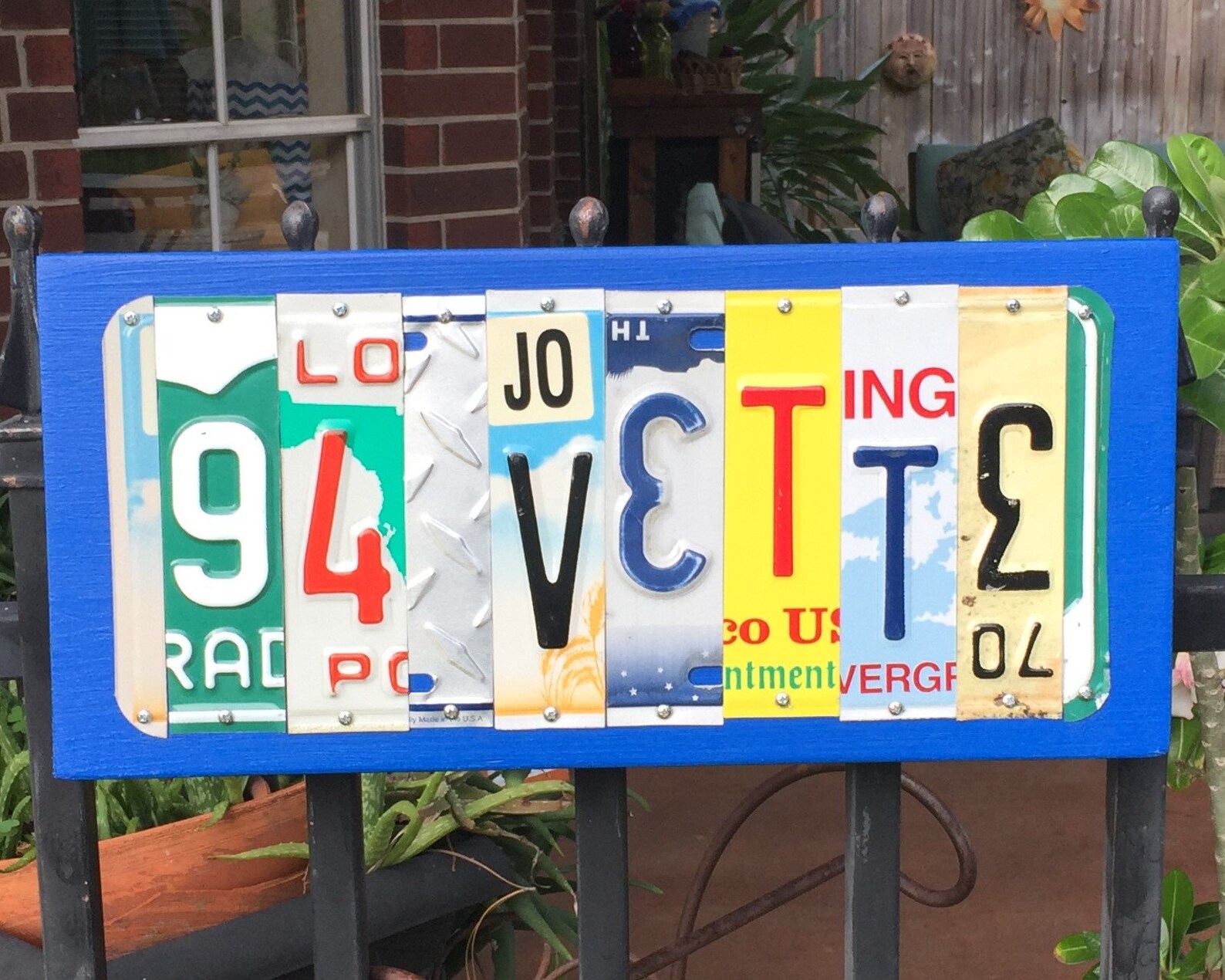 57 CHEVY / VETTE - Chevrolet, Corvette Custom License Plate Sign ...
