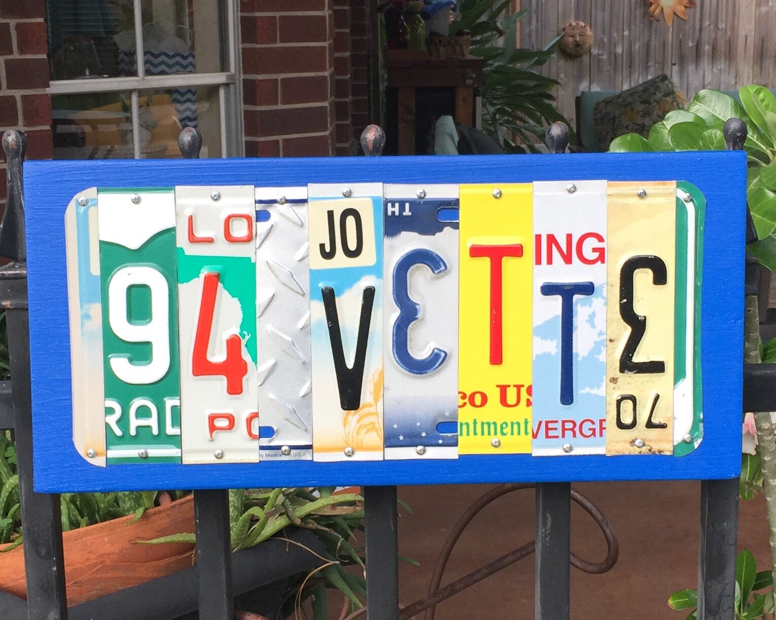 57 CHEVY / VETTE - Chevrolet, Corvette Custom License Plate Sign ...