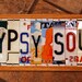 Custom 9 Letter License Plate Sign, Housewarming Gift, Shabby Chic ...