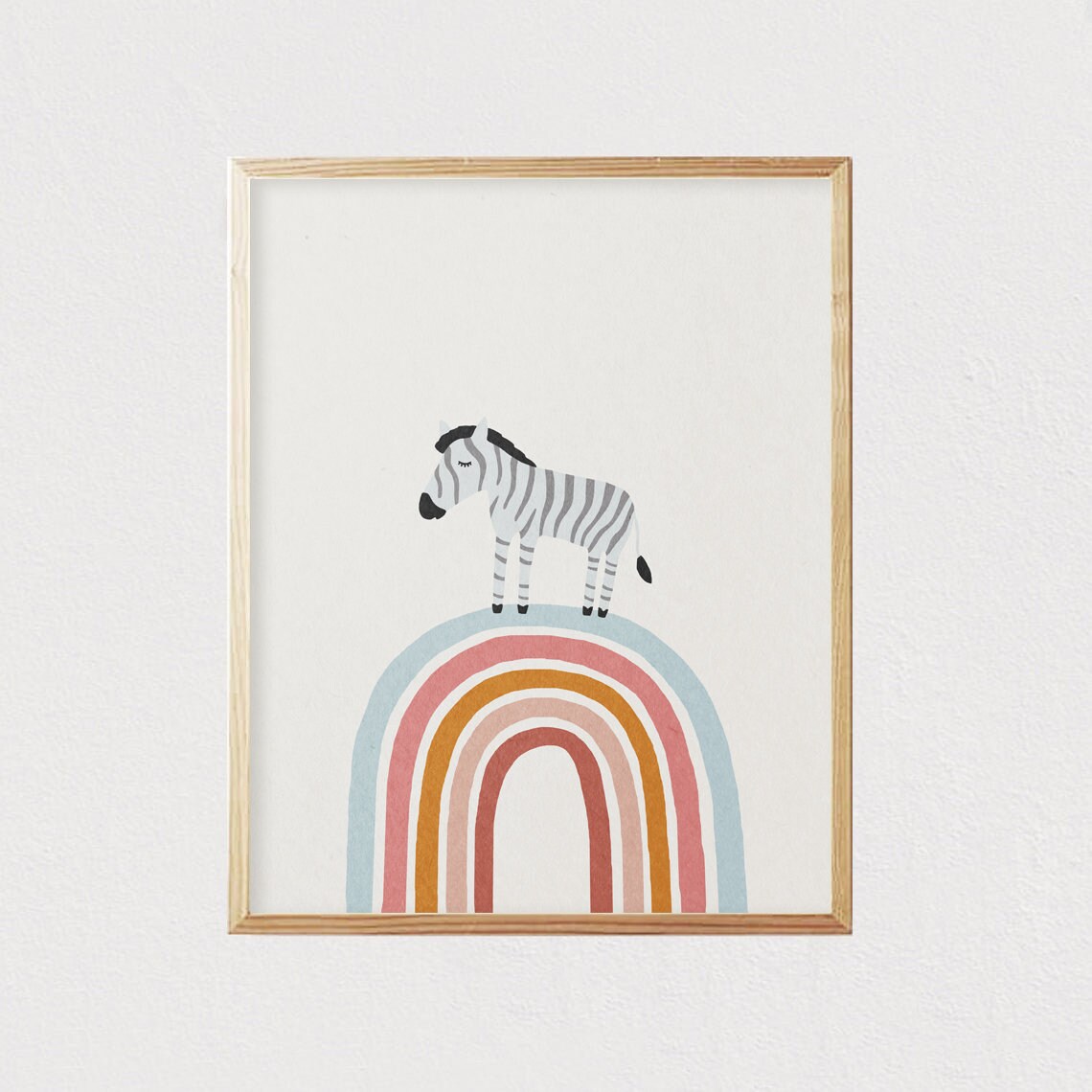 Zebra Animal Print - Mid Century Modern Wall Art - Children's Art ...