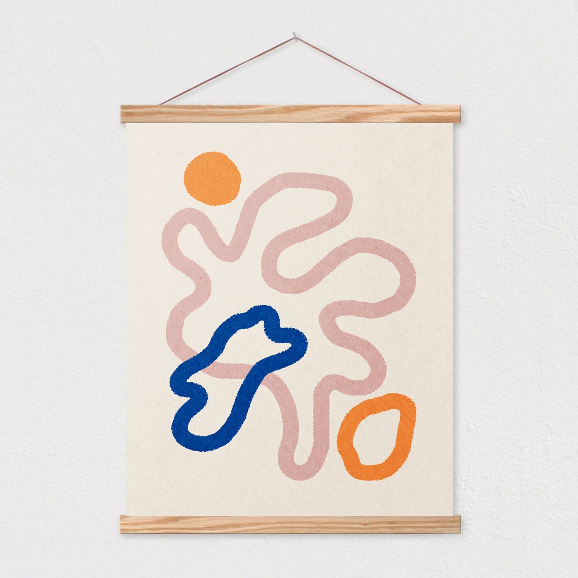 Henri Matisse Inspired Line Art Abstract Art - Mid Century Modern Art ...