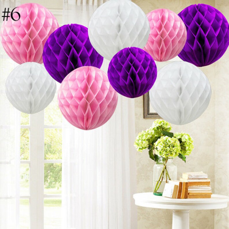 12 Pack Tissue Paper Honeycombs Tissue Paper Balls - Etsy