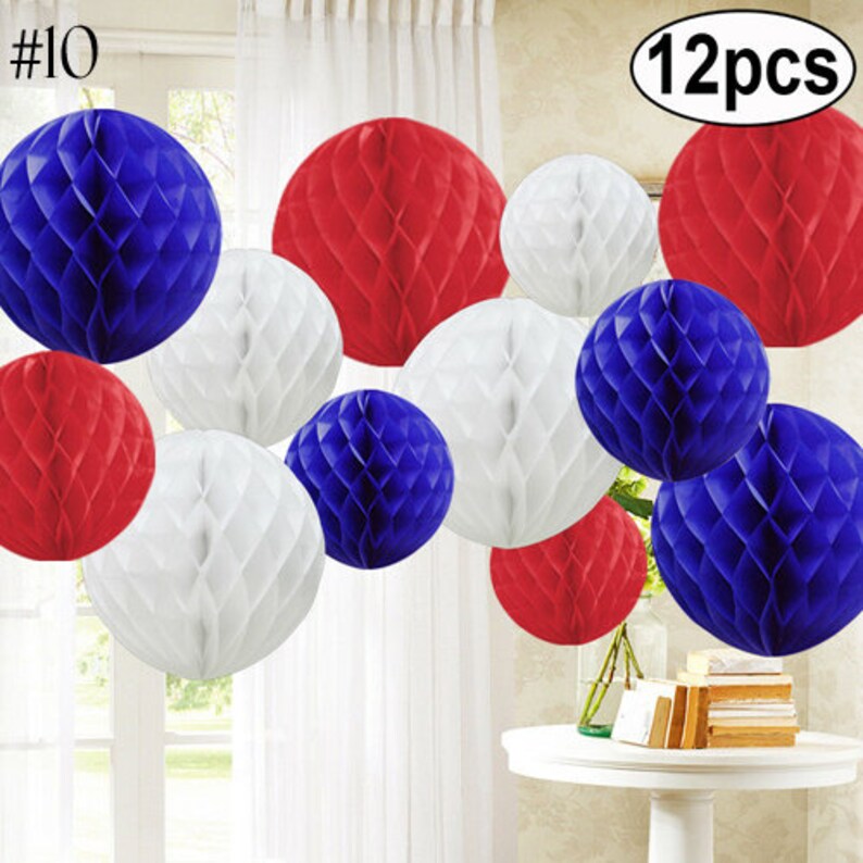 12 Pack Tissue Paper Honeycombs Tissue Paper Balls - Etsy