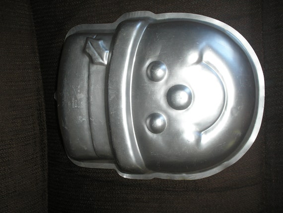 Snowman's face cake pan | Etsy