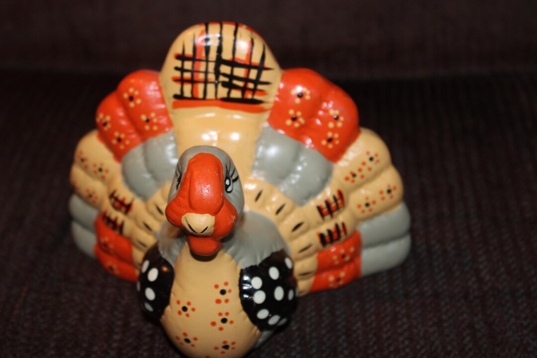 Vintage Ceramic Turkey - Etsy