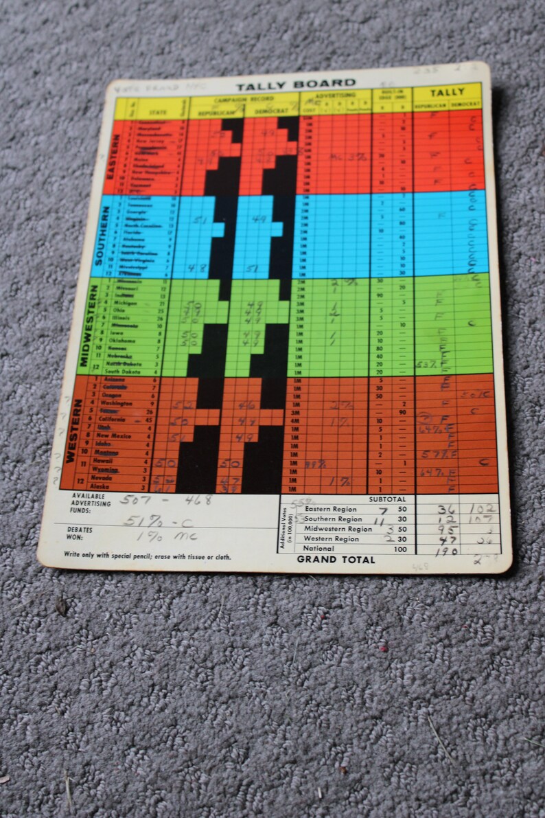 1967 Mr President Board Game - Etsy