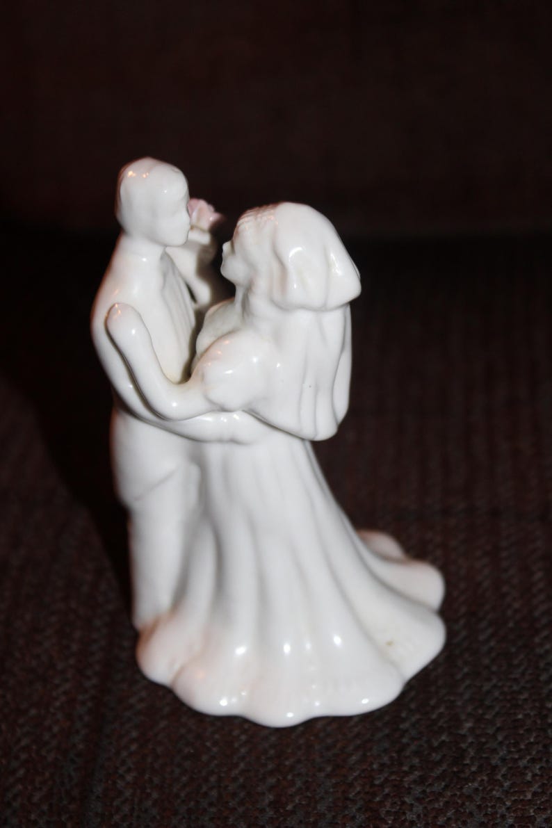 Porcelain Cake Topper Bride and Groom - Etsy