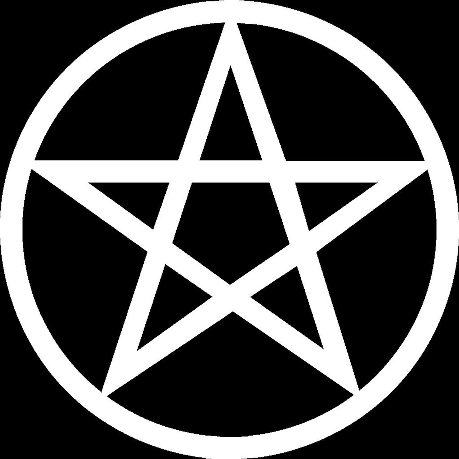 Pentacle Pentagram Custom Car Truck Van Window or Bumper Sticker Vinyl ...