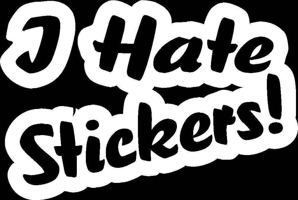 I Hate Stickers Funny Car Truck Van Window or Bumper Sticker - Etsy UK