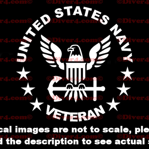 Navy Veteran Window Decal - Etsy