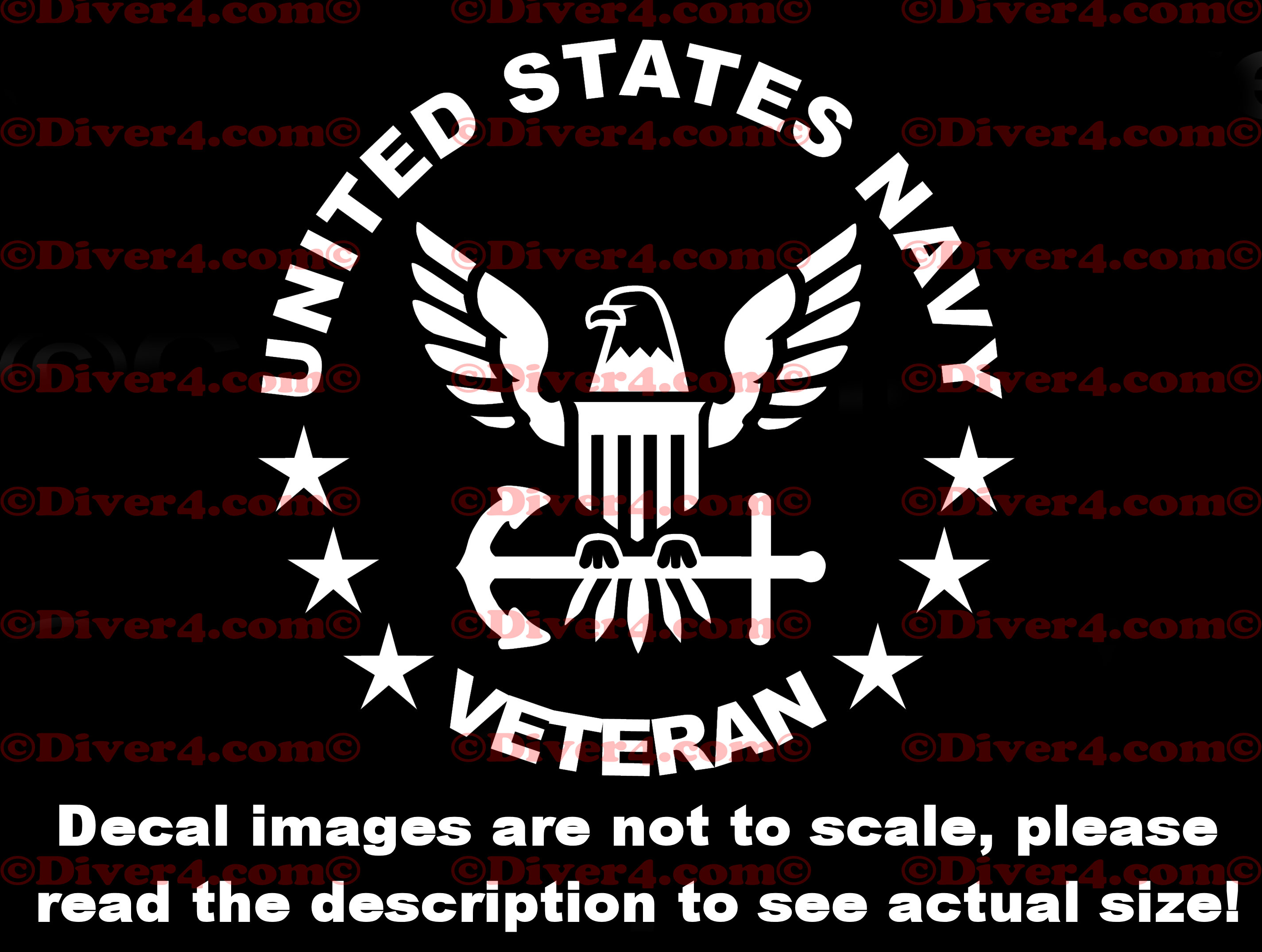Round US Navy Veteran Car Truck Van Window or Bumper Sticker Vinyl ...