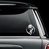 Who Rescued Who Paw Print Custom Car Truck Van Window or Bumper Sticker ...