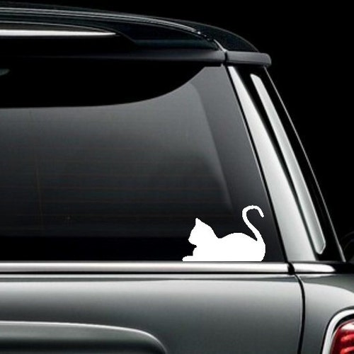 Cat Silhouette Custom Car Truck Van Window or Bumper Sticker - Etsy