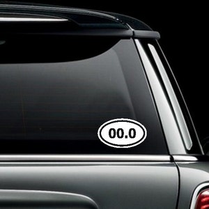 0.00 Oval Custom Car Truck Van Window or Bumper Sticker Vinyl Decal - Etsy