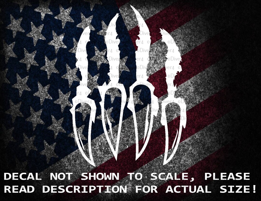 Claw Marks With Talons Car Truck Van Cut Vinyl Window Decal Sticker - Etsy