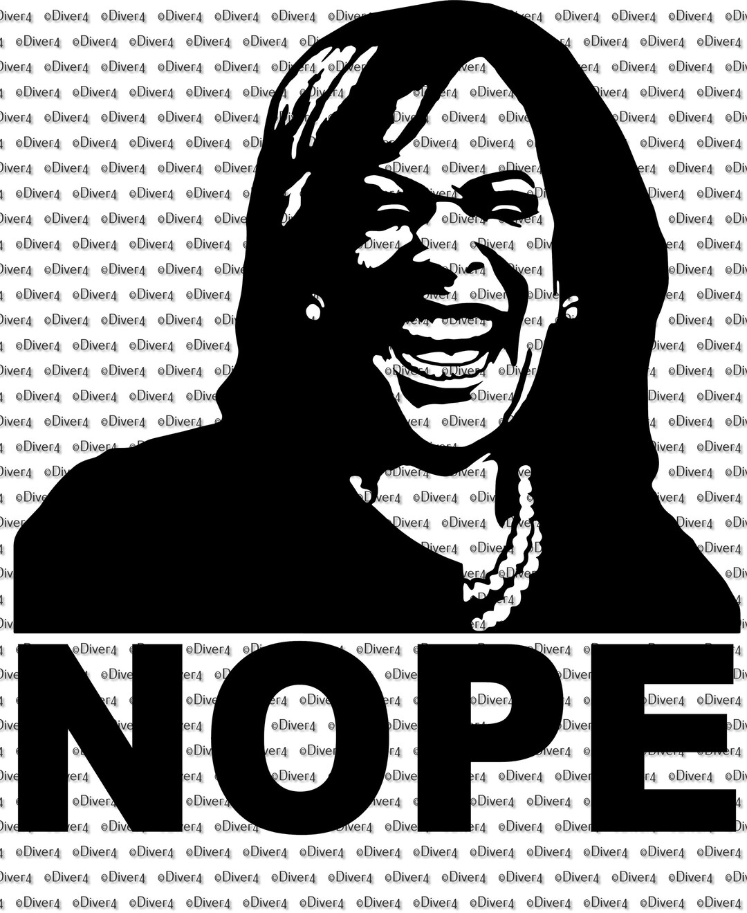 Kamala Harris NOPE Car Van Truck Sticker Cut Vinyl Decal Anti Kamala - Etsy