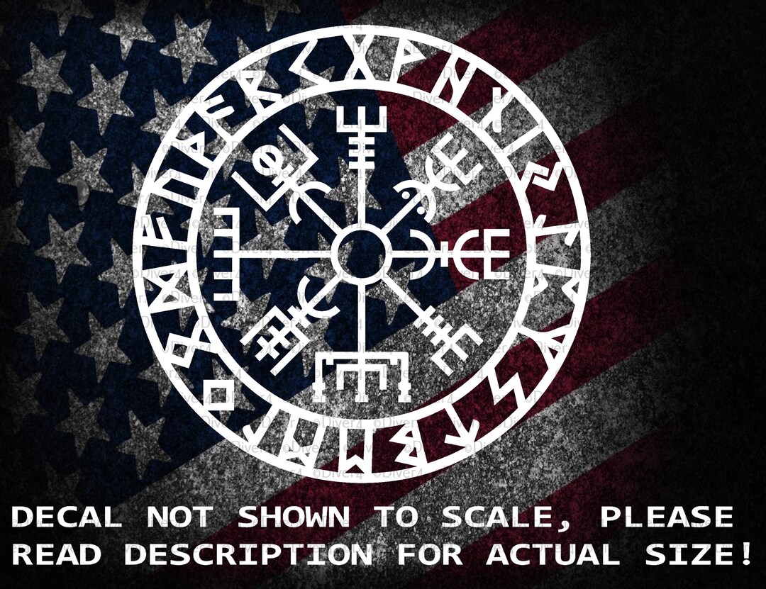 Viking Compass Car Truck Van Window Decal or Bumper Sticker Vinyl Decal ...