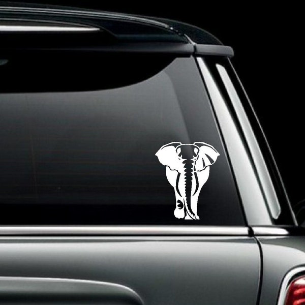 Elephant Car Decal - Etsy