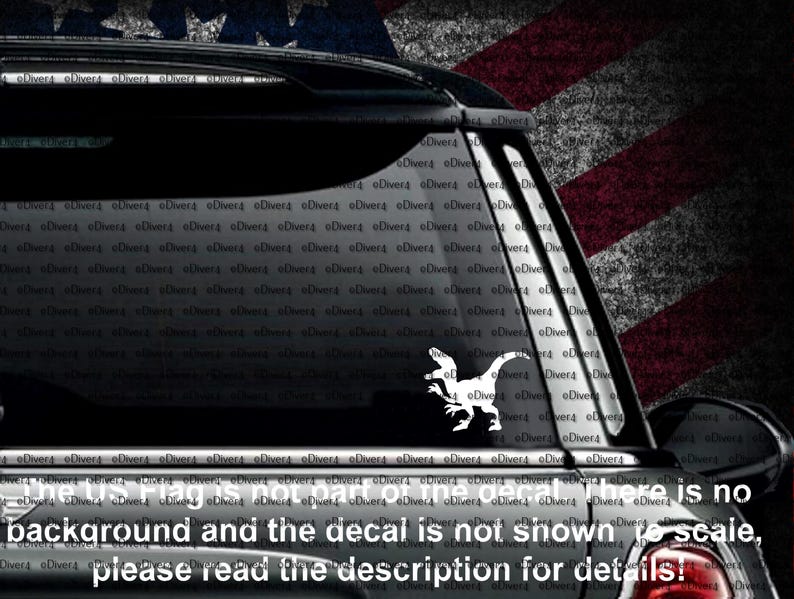 Veloster Raptor (velociraptor) Dinosaur Silhouette Car Truck Van Window ...