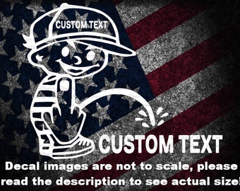 Little Boy Peeing Decal Sticker - Etsy