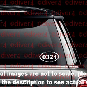 USMC 0321 Marine Recon MOS Car Truck Van Window Decal Sticker Vinyl ...