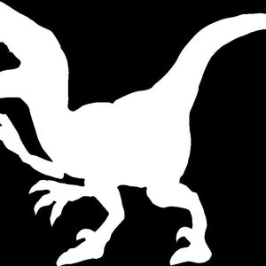 Veloster Raptor velociraptor Dinosaur Silhouette Car Truck Van Window ...