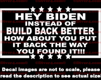 Let's Go Brandon Car Truck Van Window Decal or Bumper | Etsy