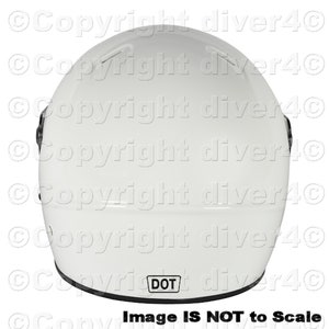 4 Replacement DOT Motorcycle Helmet Stickers Vinyl Decals D.O.T. Labels ...